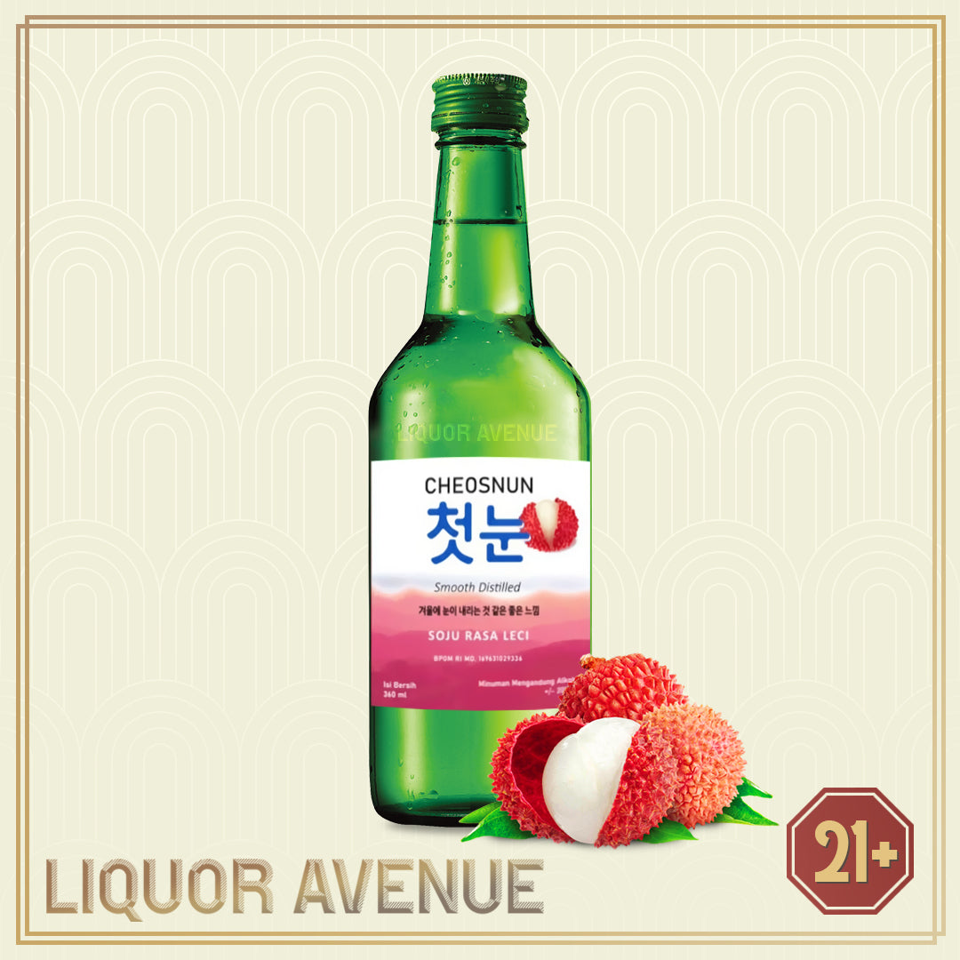 Cheosnun Soju Lychee Smooth Distilled 360ml